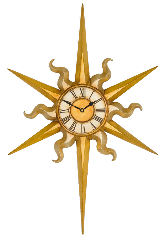 Large Sun Clock - Decorative Clocks